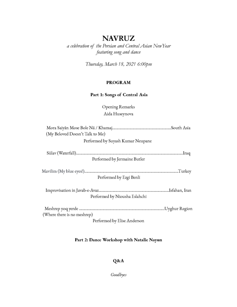 Elise M. Anderson – rights advocate, scholar, translator, performer